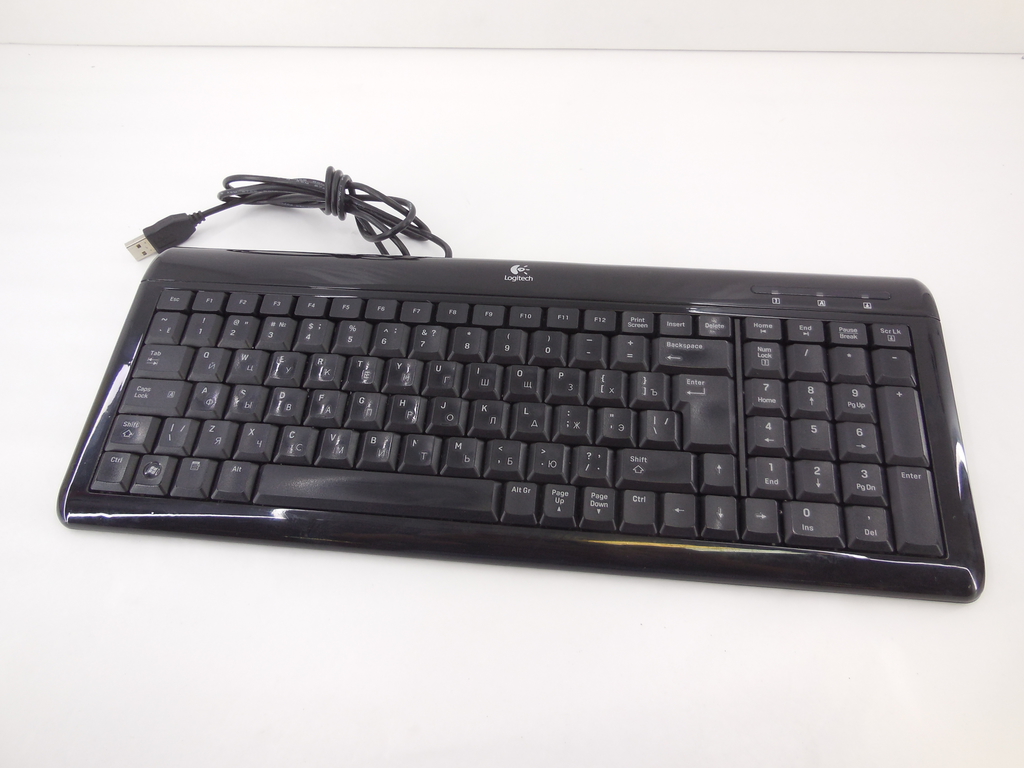 Клавиатура USB Logitech Ultra-Flat Keyboard Black